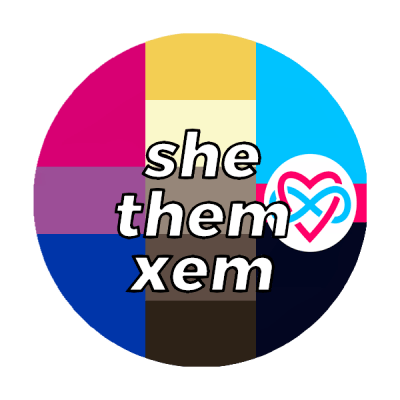 LGBTIAQ + polyam badge｜Picrew