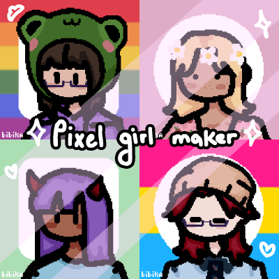 Bibika's pixel character maker | Picrew - つくってあそべる画像メーカー