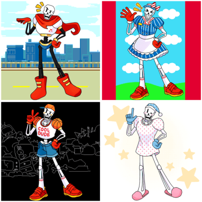 Papyrus dress up | Picrew - The Character Maker & Creator